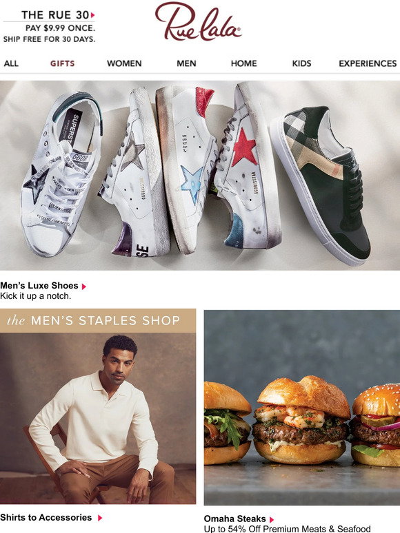 Rue La La: Men’s Luxe Shoes • Men’s Staples Shop | Milled