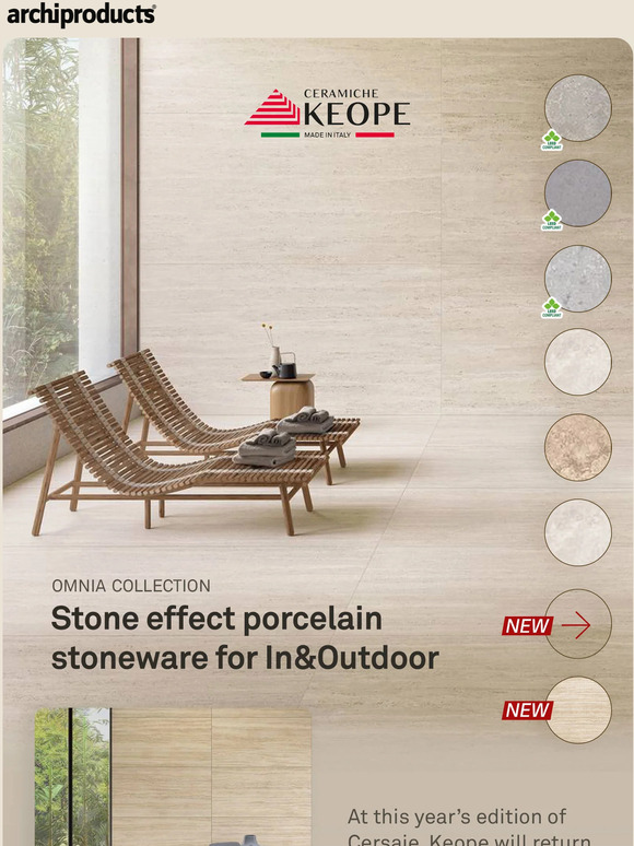Archiproducts: Stone-effect porcelain stoneware: two new finishes ...