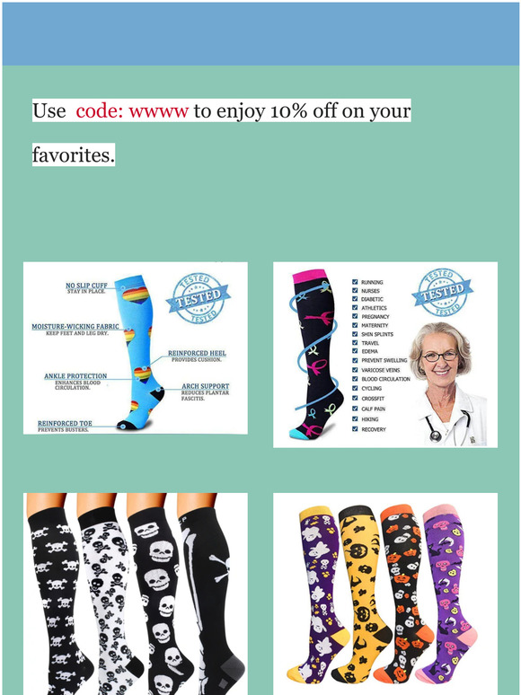 Best Compression Socks: Compression Socks for Adorable Pattern，Comfort ...