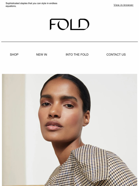 The Fold: Just In | Mix & Match Tailoring | Milled