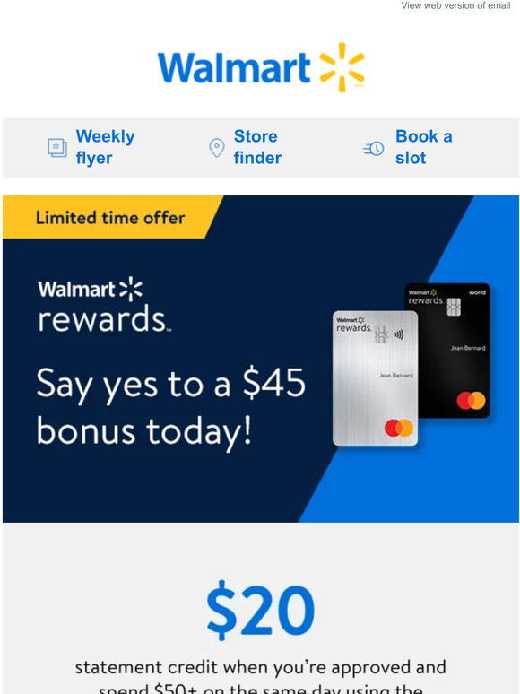 Walmart: A $45 bonus could be yours 🤲 | Milled