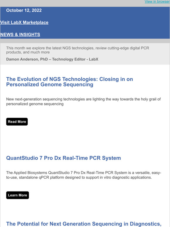 LabX: The Evolution of NGS Technologies: Closing in on Personalized ...