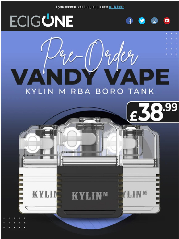 Ecig One: 🔥 PRE-ORDER VANDY VAPE KYLIN M RBA BORO TANK! 🔥 | Milled
