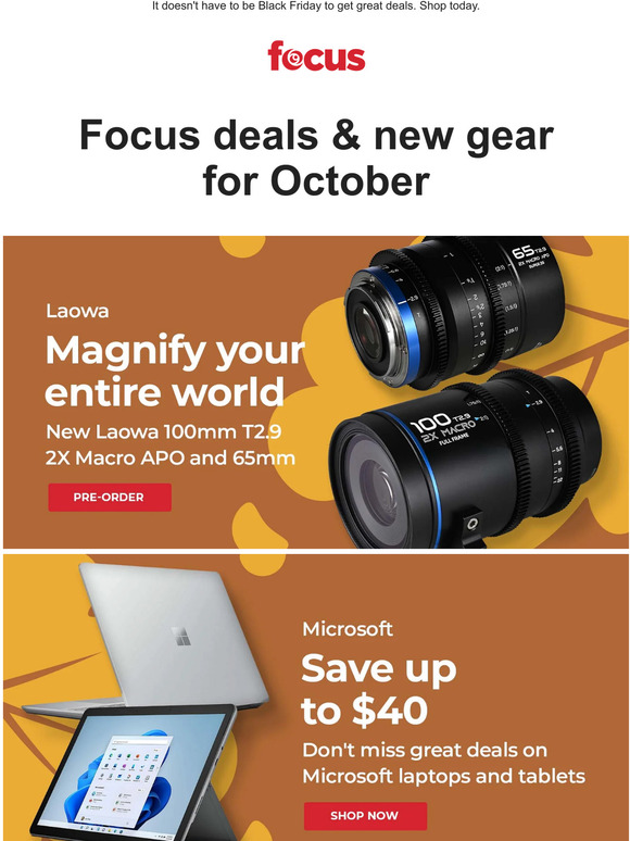 Focus Camera: $ave thousands on gear this October 🤑 | Milled