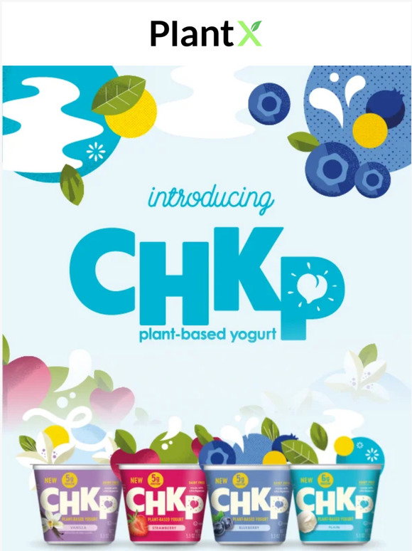 PlantX: NEW PRODUCT ALERT 🚨: Introducing CHKP plant-based Yogurt | Milled