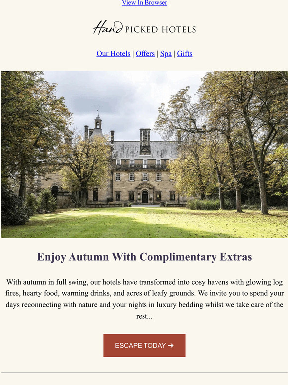 Hand Picked Hotels: Amazing Autumn Escape | It's time to get cosy 🍁 ...