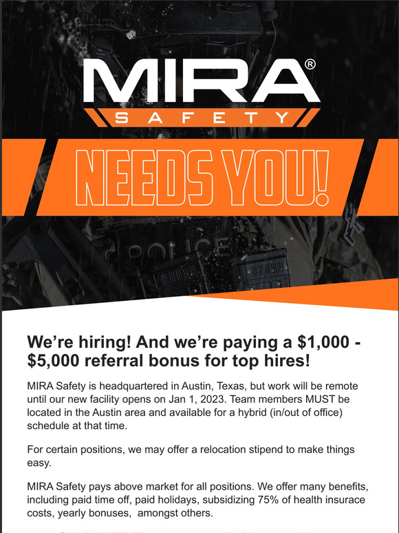MIRA Safety: MIRA Safety Needs You | Milled