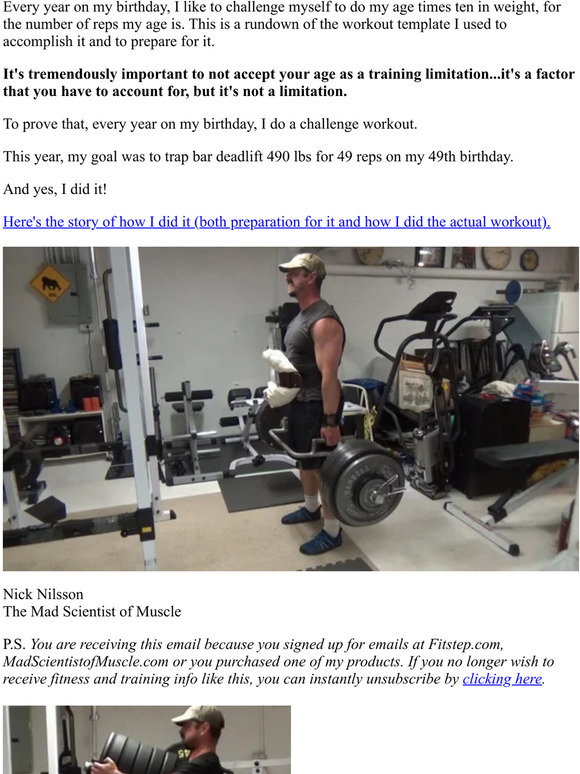 FitStep: How I deadlifted 490 lbs for 49 reps on my 49th birthday ...