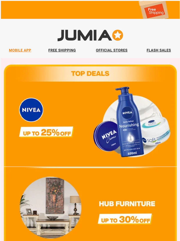 Jumia: Open This Email And Order All Your Needs Now With Unbeatable ...