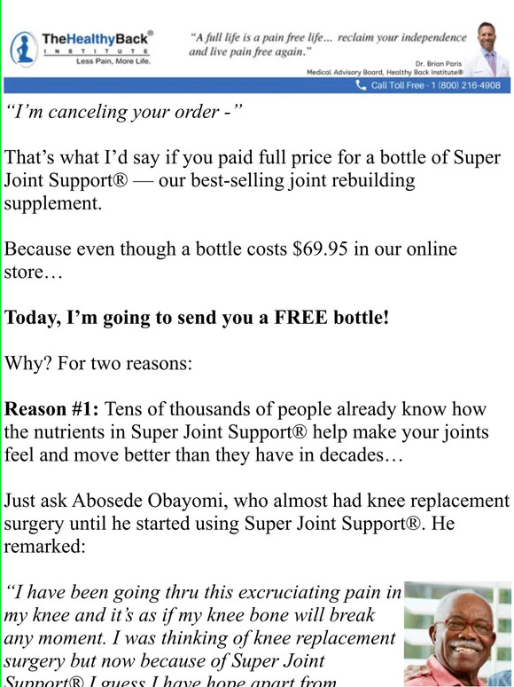 Lose The Back Pain: Shipping Info CORRECTED (please advise) | Milled