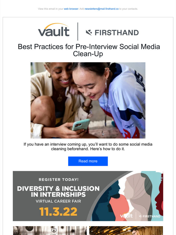 Vault: Best Practices for Pre-Interview Social Media Clean-Up | Milled