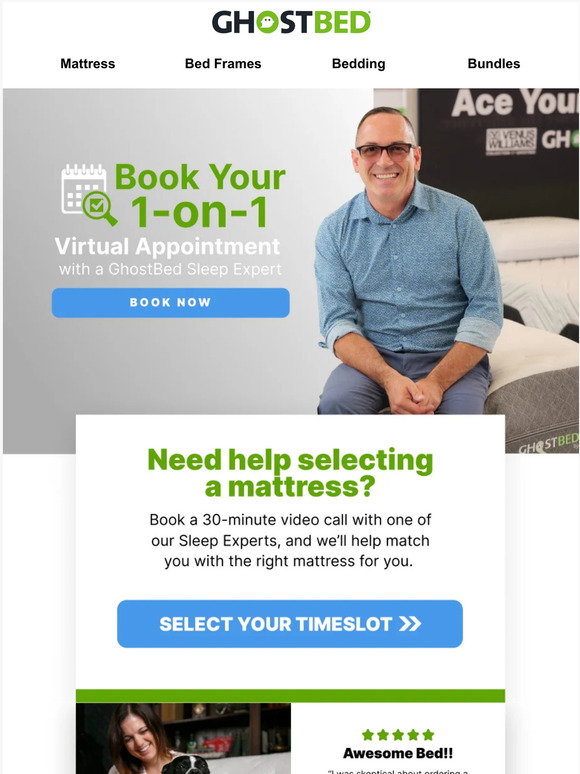 GhostBed: Looking for a personalized experience? | Milled