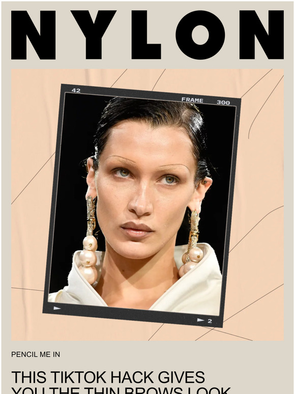 Nylon: Try Thin Brows For A Day With This TikTok Hack | Milled