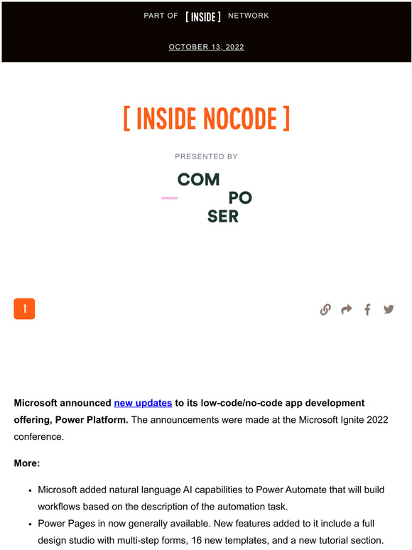 Inside: New updates in Microsoft Power Platform / Airtable's Connected ...