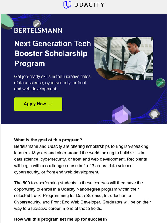 Udacity: Learn for Free: Next Generation Tech Booster | Milled