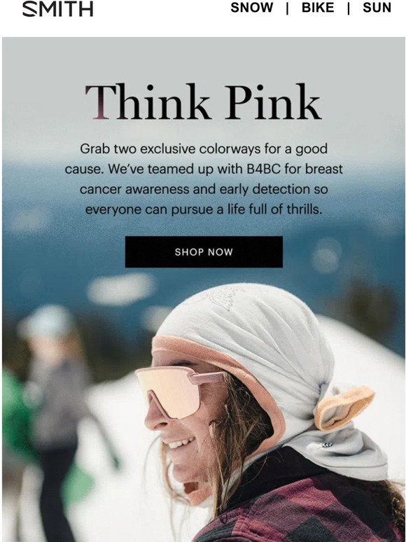Smith Optics: SMITH goes pink for breast cancer awareness | Milled