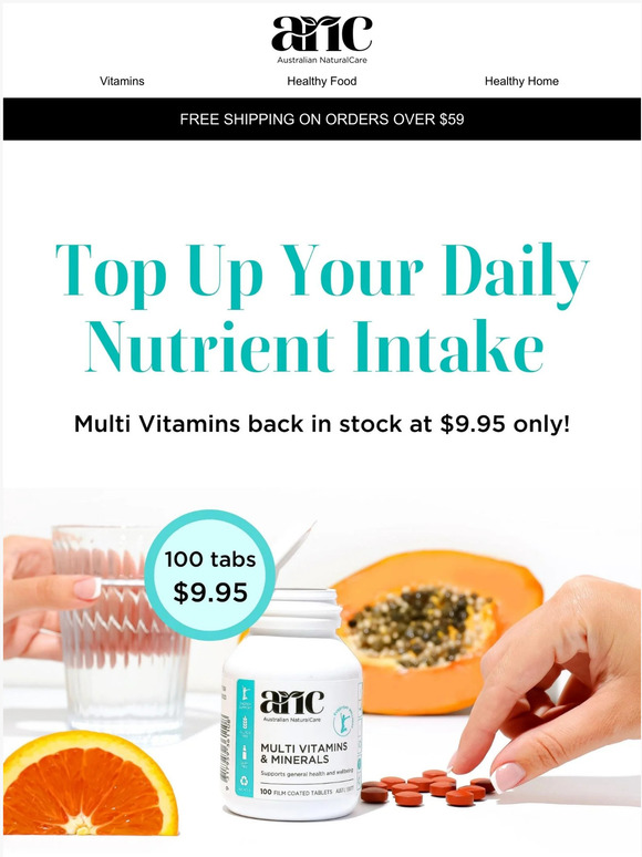 Australian NaturalCare: Your daily nutrients in one tablet! | Milled