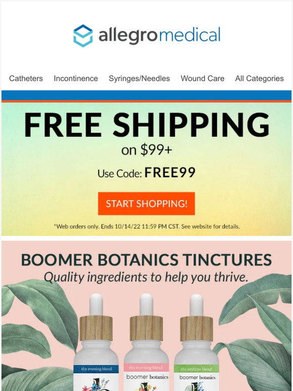 Allegro Medical: Introducing Boomer Botanics | Milled