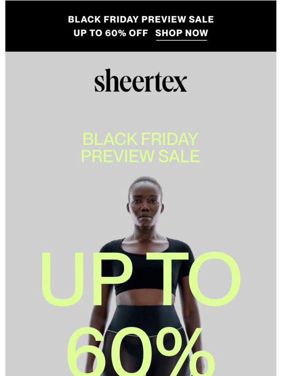 Sheertex: Black Friday Preview Sale in 3, 2, 1... 🎉 | Milled