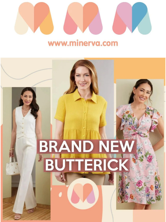 Minerva: Check out the latest pattern releases from Butterick! | Milled
