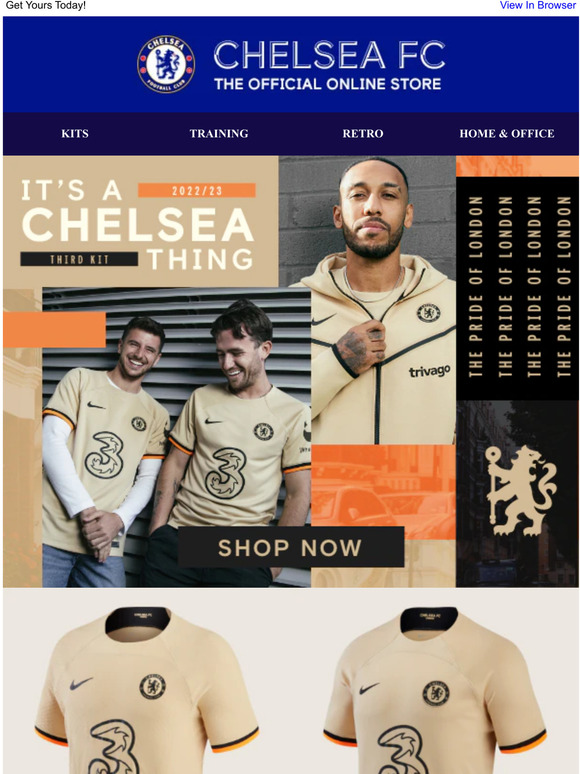 Chelsea Megastore: ALL NEW | 22/23 Third Kit | Milled