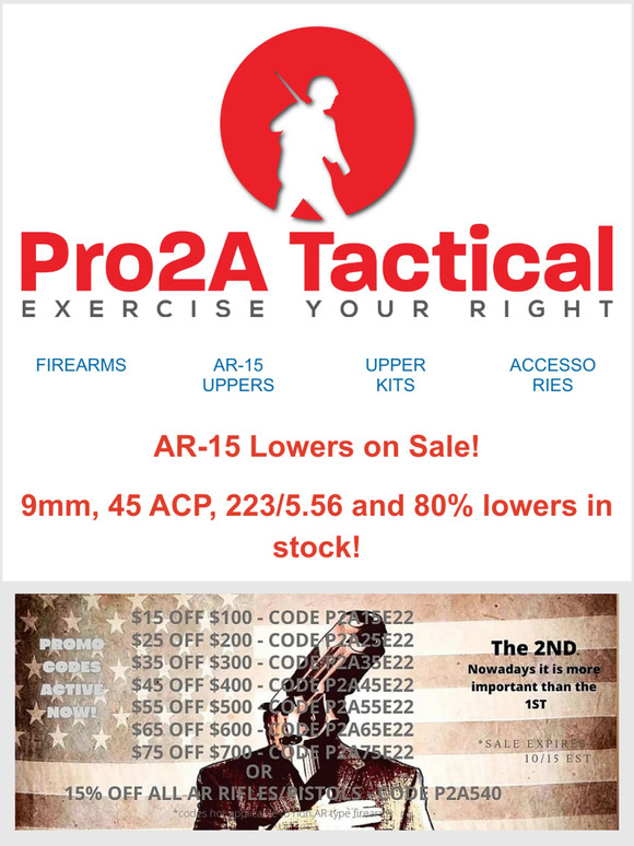 Pro2A Tactical: AR-15 Lowers on Sale! We have a variety of lowers for ...
