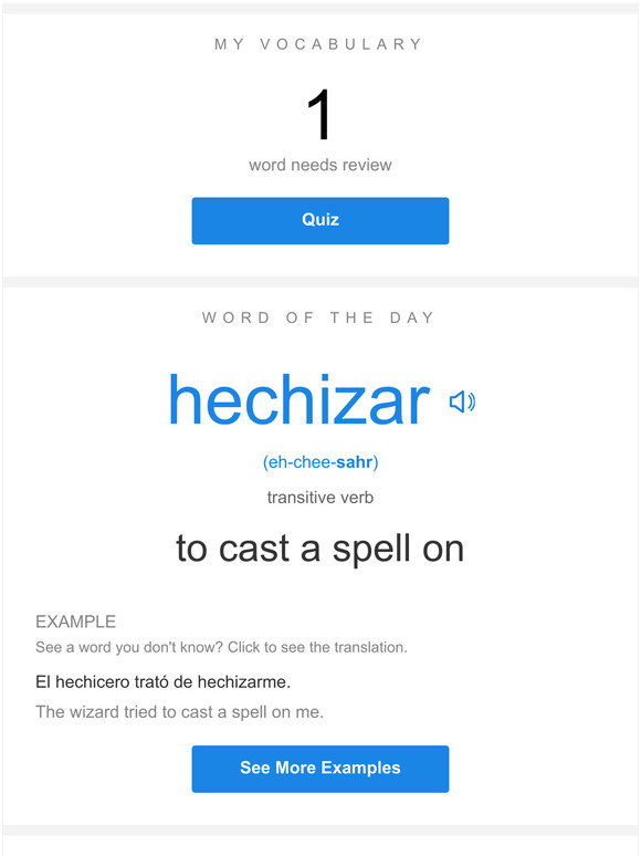 SpanishDict: SpanishDict Daily Lesson — Review Your Words and Learn ...