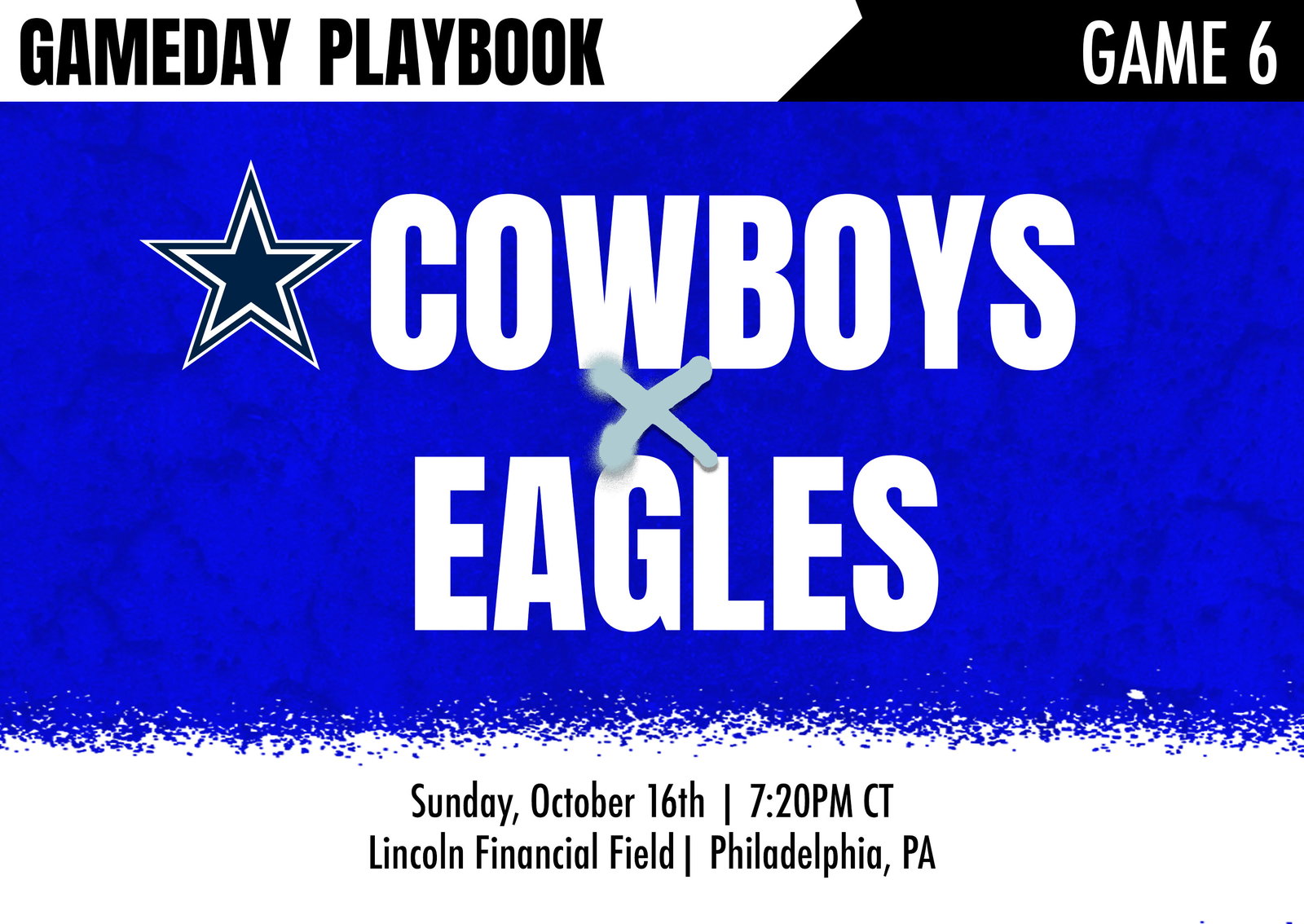 Dallas Cowboys Pro Shop: Game Day Playbook: Dallas Cowboys at ...