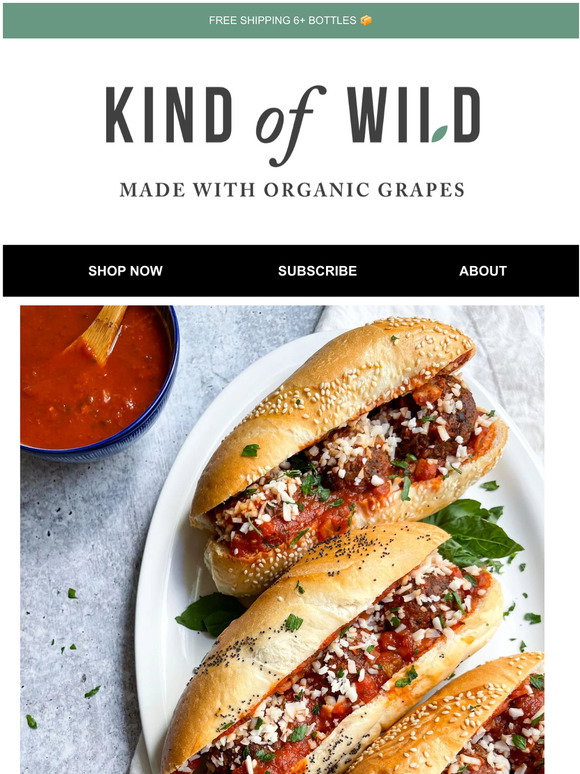 Kind of Wild: Lentil Meatball Subs x Cab Sauv 😋🍷 | Milled
