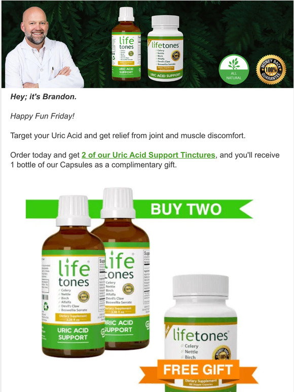 Lifetones: Target Your Uric Acid | Milled