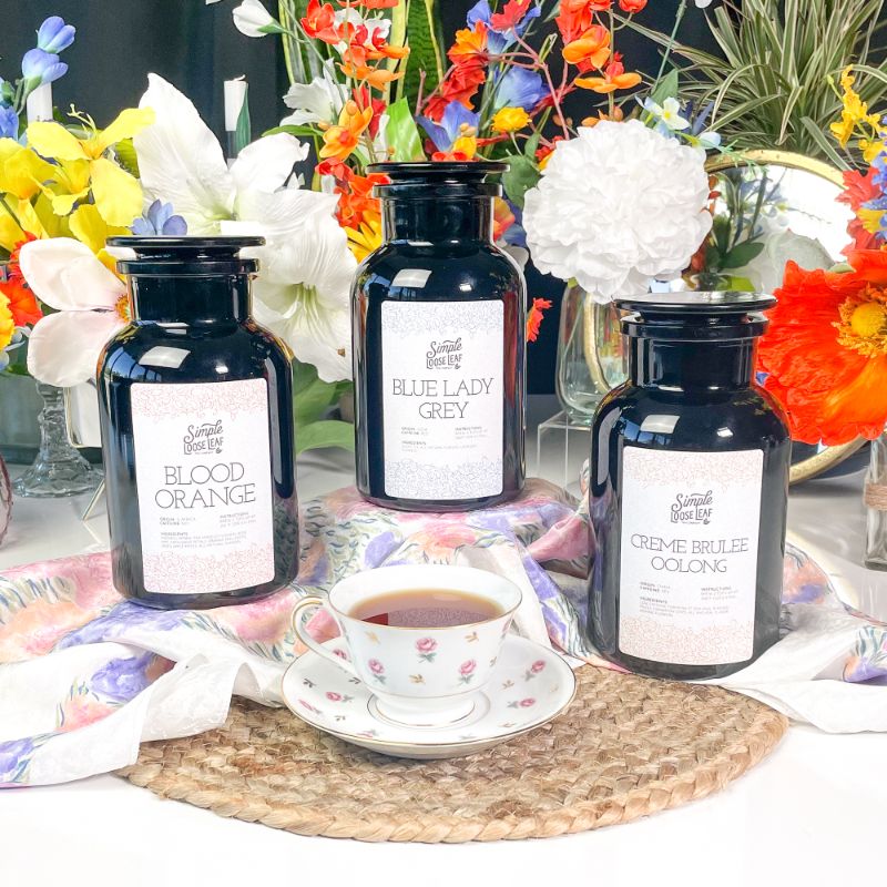Simple Loose Leaf Big News New Apothecary Jar Teas Milled