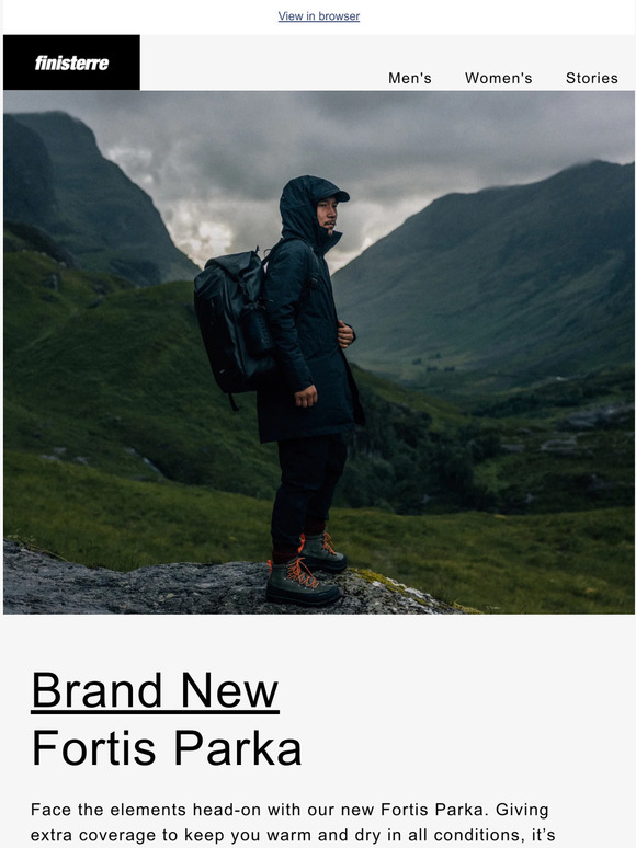 Finisterre: Brand New Fortis Parka | Milled