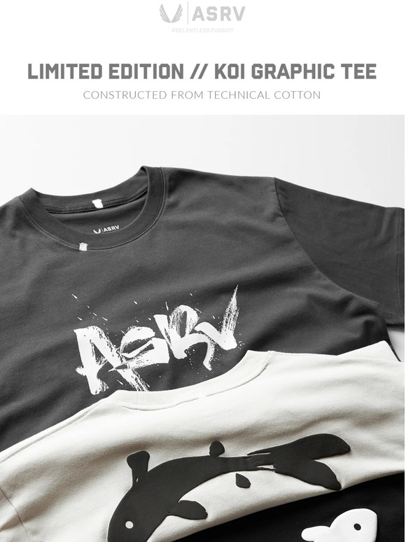 ASRV: Limited Edition Drop // Tech Essential "Koi" Graphic Tee | Milled