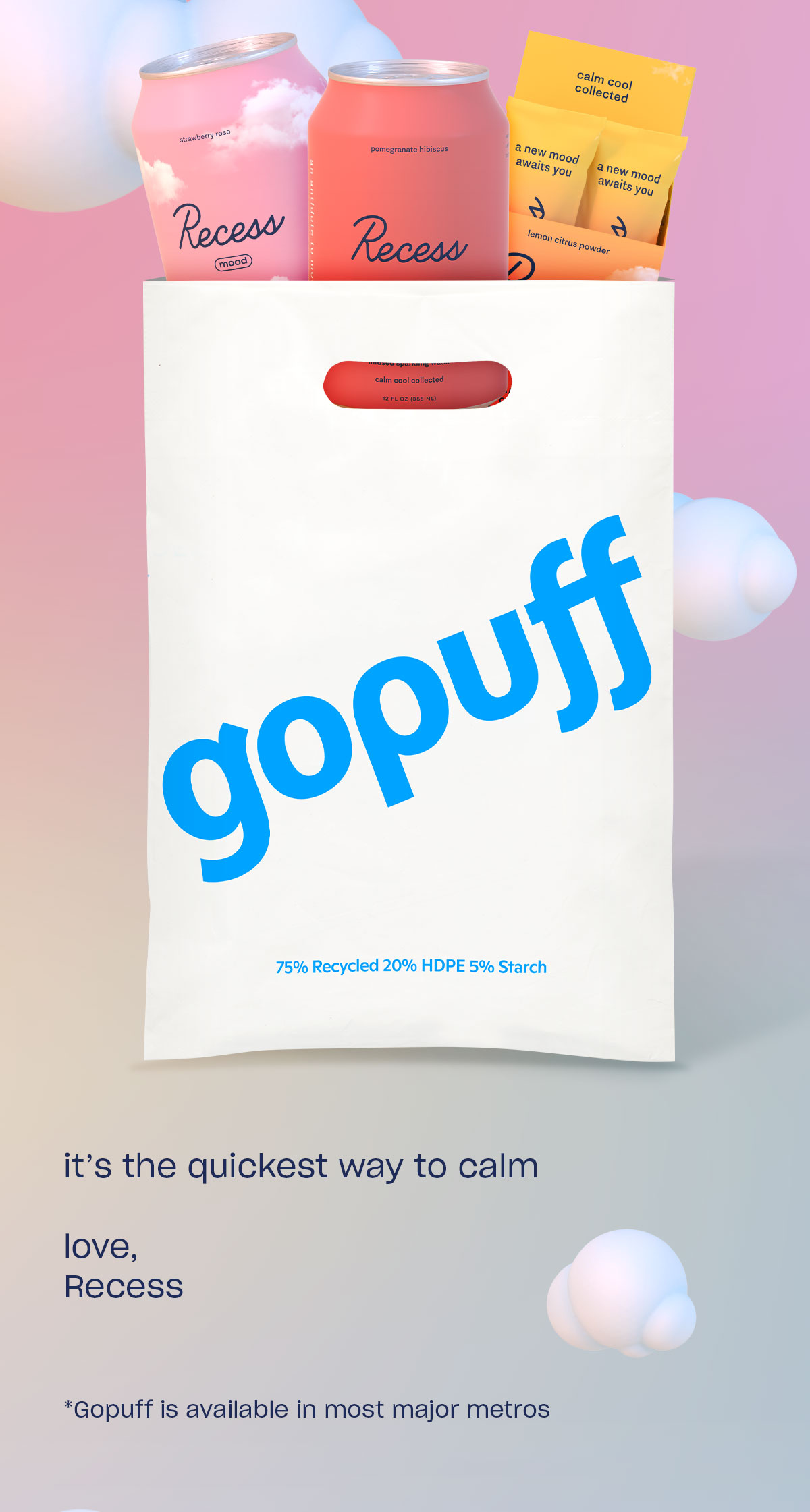 Recess: Recess x Gopuff nationwide | Milled