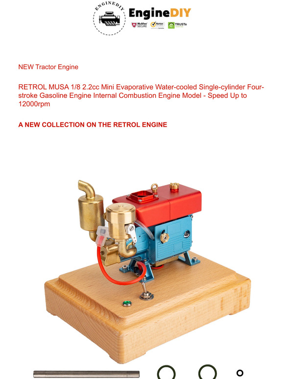 Enginediy: 🎁NEW Tractor Engine Model - RETROL & MUSA Engine | Milled