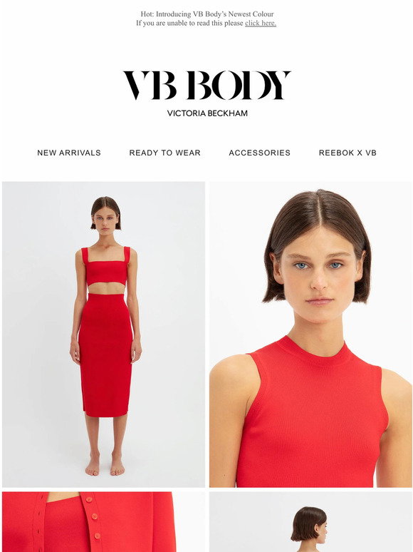 Victoria Beckham: Red Hot: Introducing VB Body’s Newest Colour | Milled