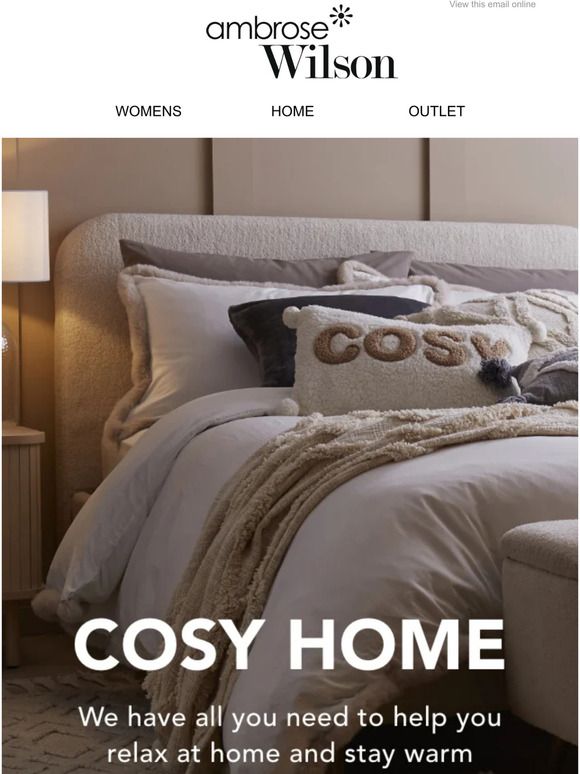 Ambrose Wilson: The home of cosy | Stay warm at home this autumn | Milled