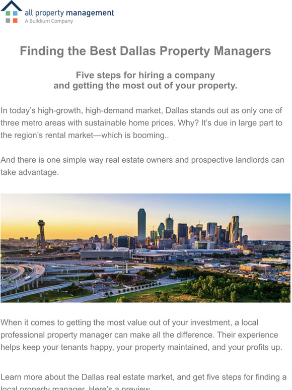 All Property Management: Investing in Dallas? Here’s how to find a ...