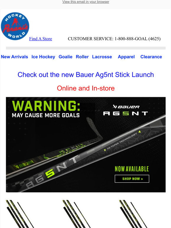 Perani's Hockey World: Bauer Ag5nt Stick Launch | Milled