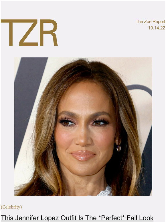 The Zoe Report: This Jennifer Lopez Outfit Is The *Perfect* Fall Look ...