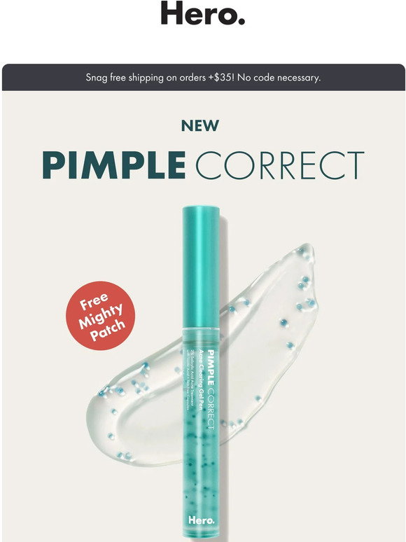 Hero Cosmetics: Try It First: NEW Pimple Correct | Milled