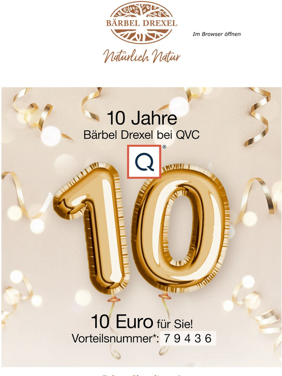 Bärbel Drexel: 🎉 10 Jahre Bärbel Drexel bei QVC - 10€ für Sie | Milled