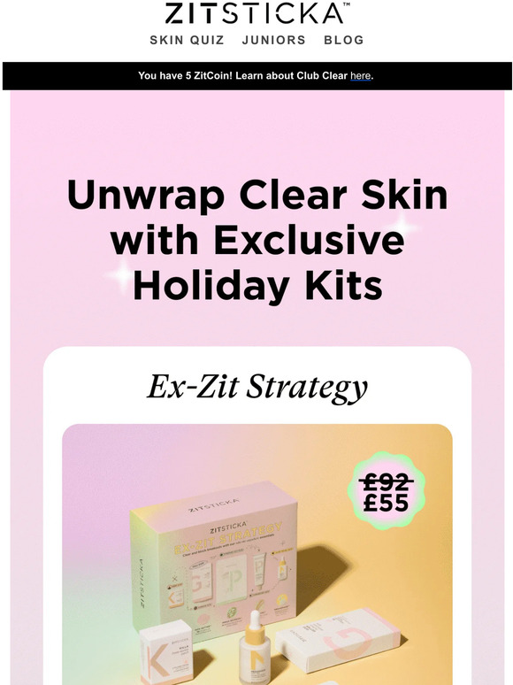 ZitSticka: 🎁 Holiday Kits Have Arrived! | Milled