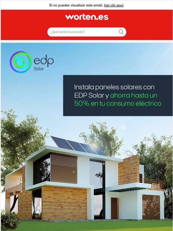 Worten: ☀️ Instala paneles solares con EDP Solar y ahorra hasta un 50% ...