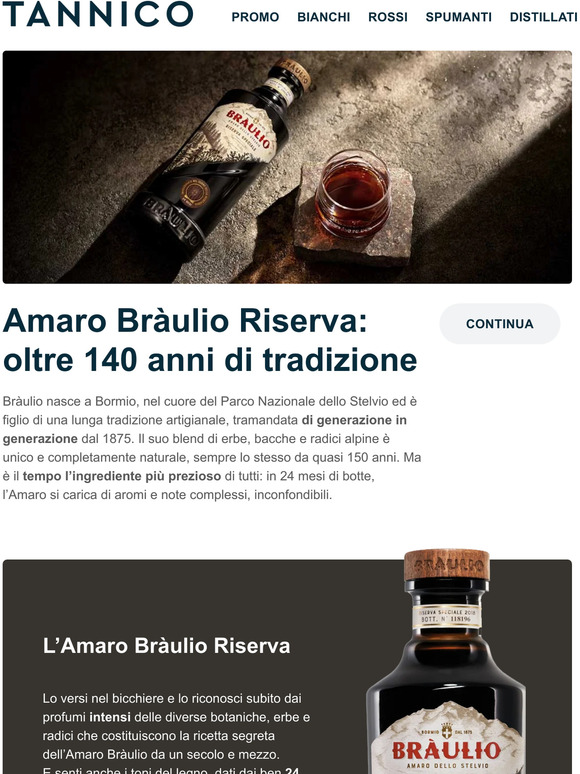 Tannico: Bràulio Riserva, l’amaro invecchiato nel cuore dello Stelvio ...