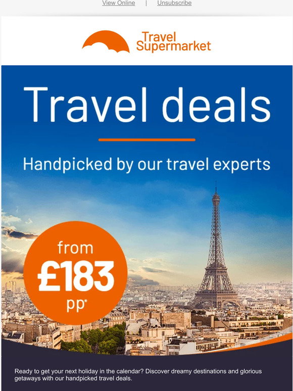 TravelSupermarket: Need holiday inspiration? Find it here 🤩 | Milled