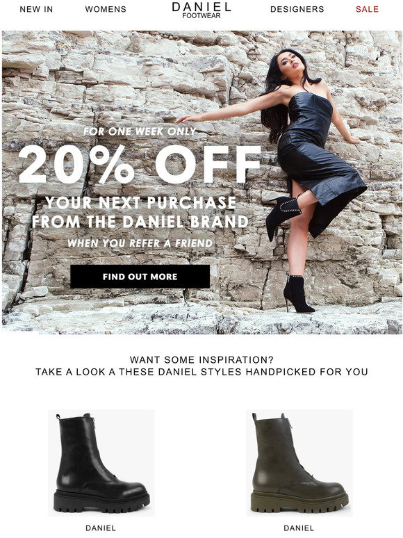 Daniel Footwear: 20% Off Daniel When You Refer A Friend | Milled