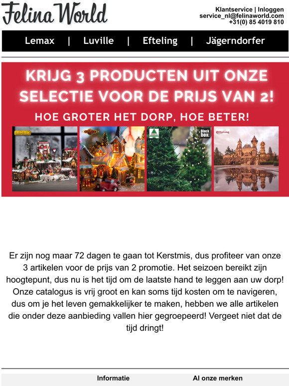 Felina World: Koop 3 en krijg de goedkoopste gratis | Milled