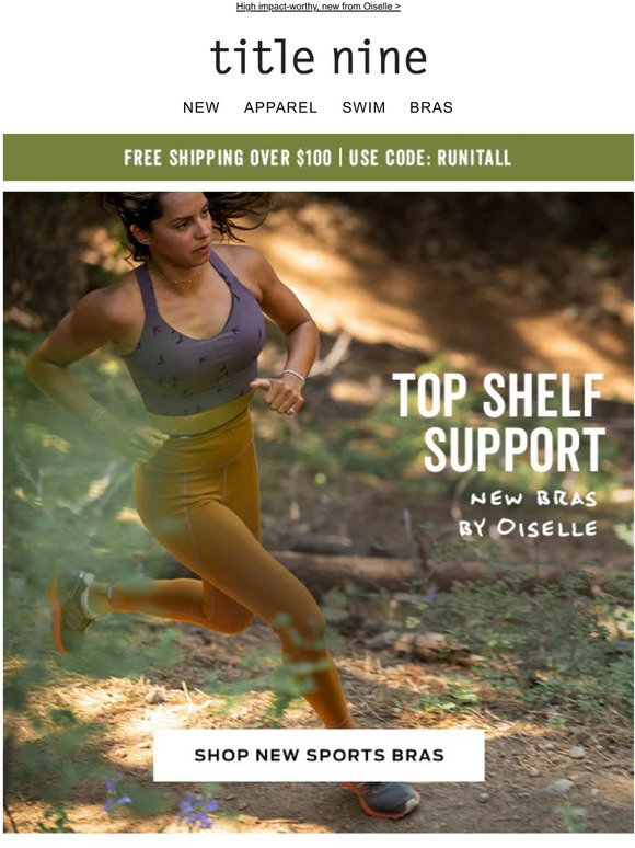 Title Nine: Boobs. Bras. Birds: Oiselle | Milled