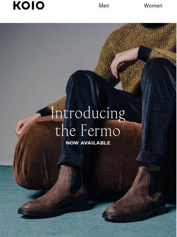 Koio: JUST LANDED: A NEW MEN’S CHELSEA BOOT | Milled